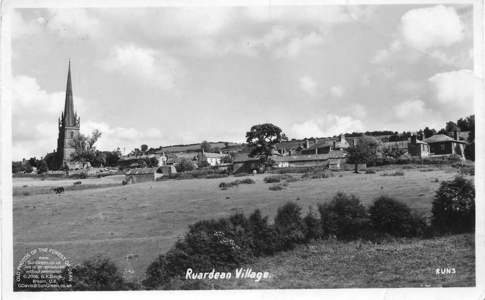 Ruardean Village from Cats Hill c 1940